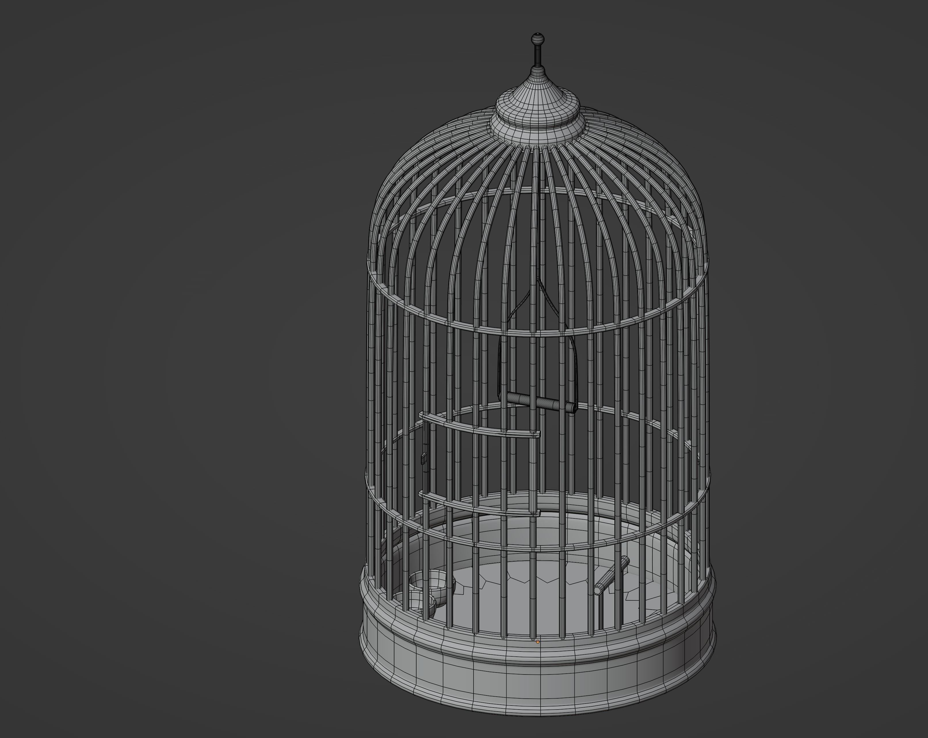 Bird Cage 3D model rigged | CGTrader