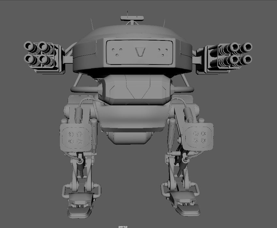 Cybernetic Mech free 3D model | CGTrader
