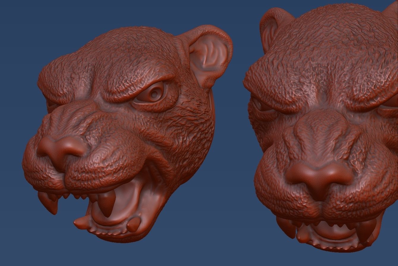 Puma Head 3D model 3D printable | CGTrader