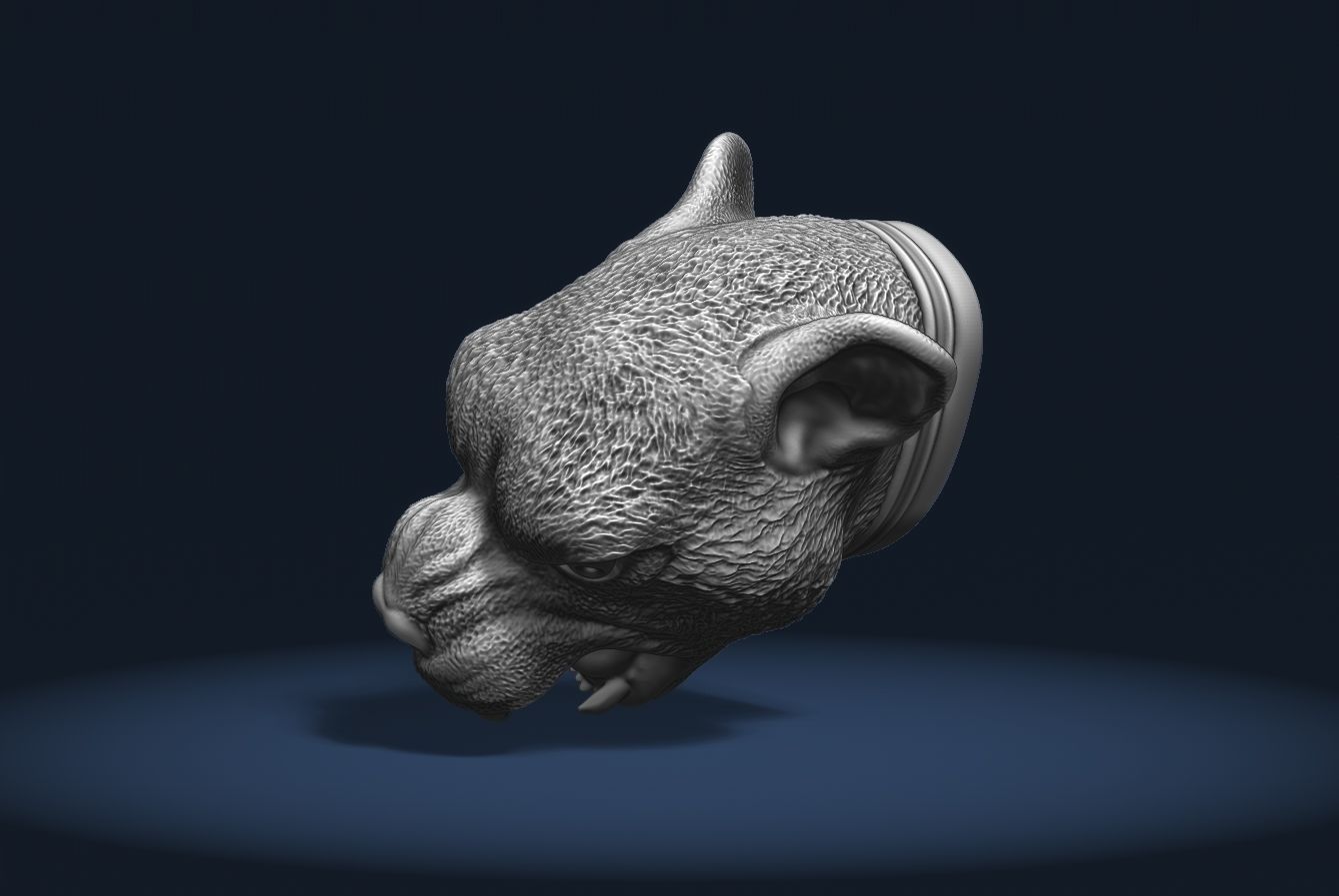 Puma Head 3D model 3D printable | CGTrader