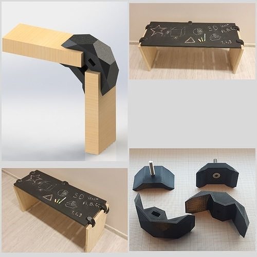 Table mount 3D model 3D printable | CGTrader