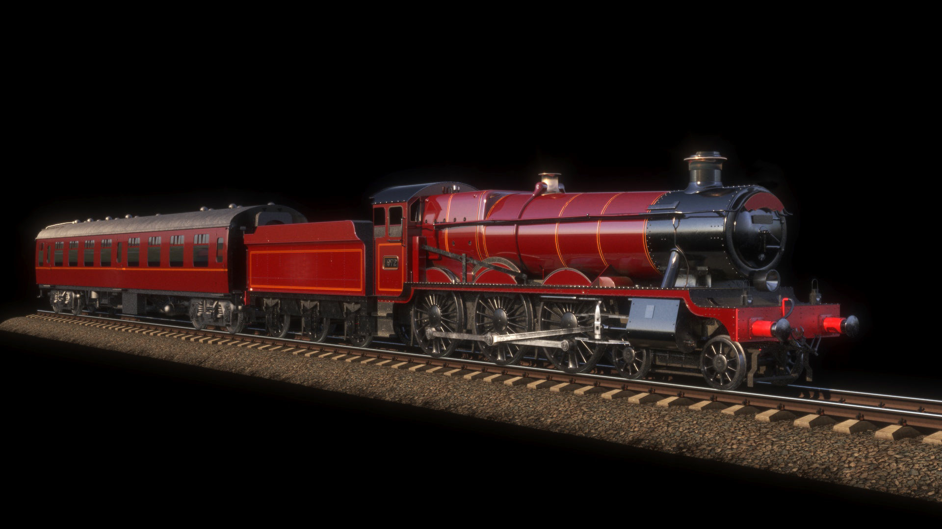 GWR 4900 Hall Class 3D 3D model | CGTrader
