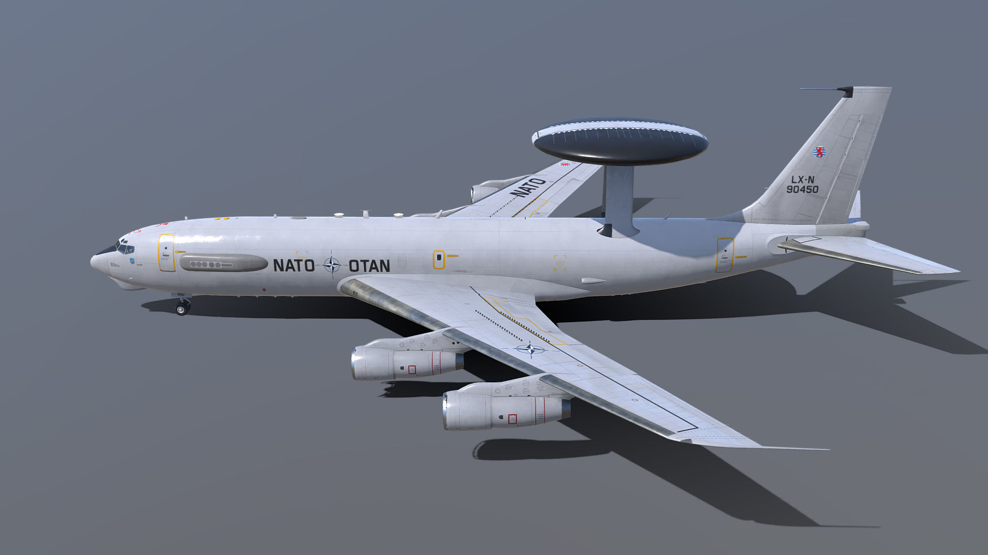 Boeing E-3 Sentry AWACS 3D model | CGTrader