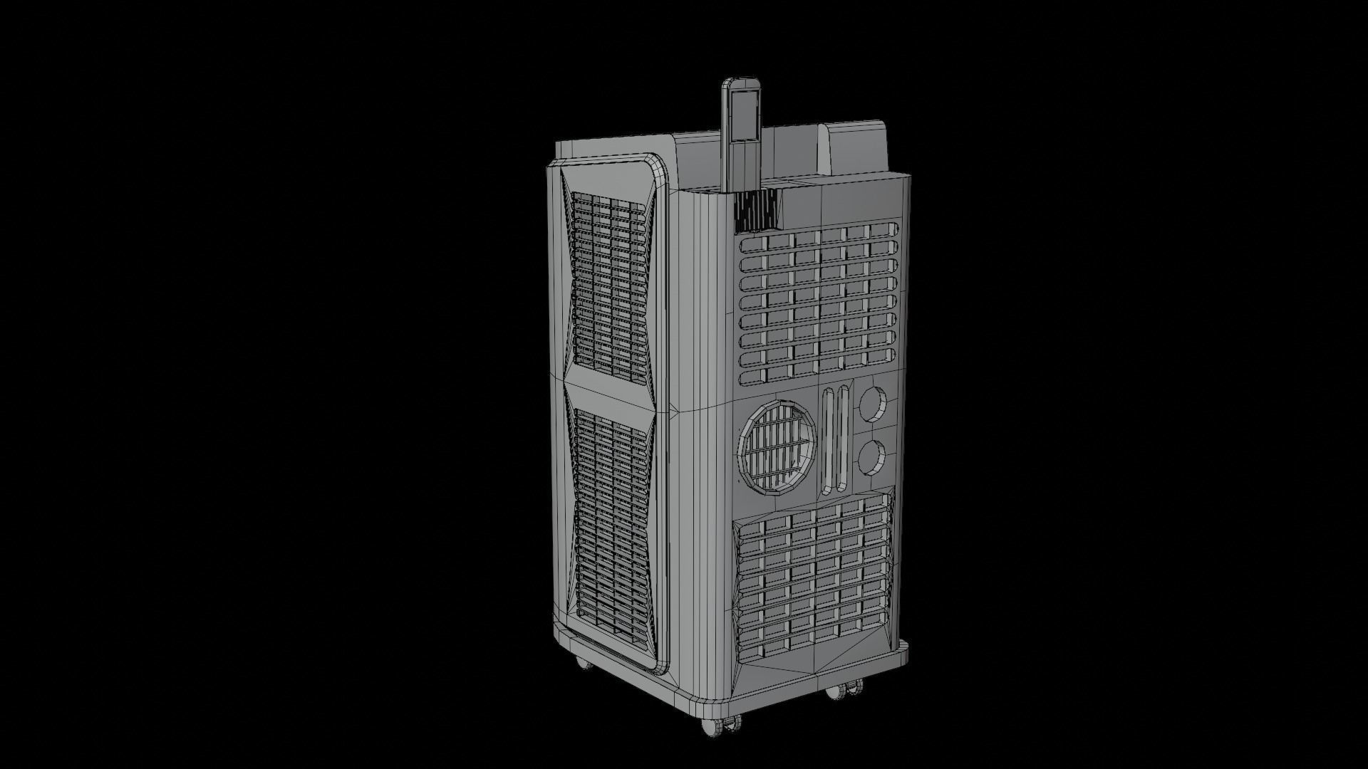 Portable Air Conditioner with Remote 3D model | CGTrader