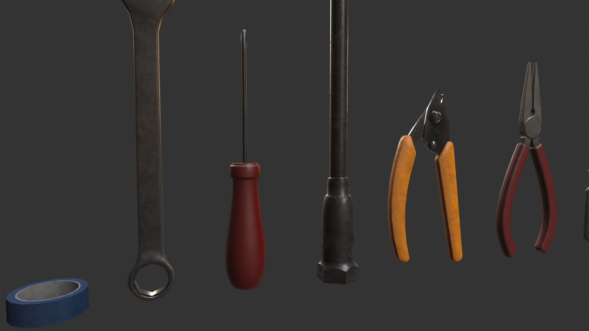 3D model Instruments Pack 1 - Game props VR / AR / low-poly | CGTrader