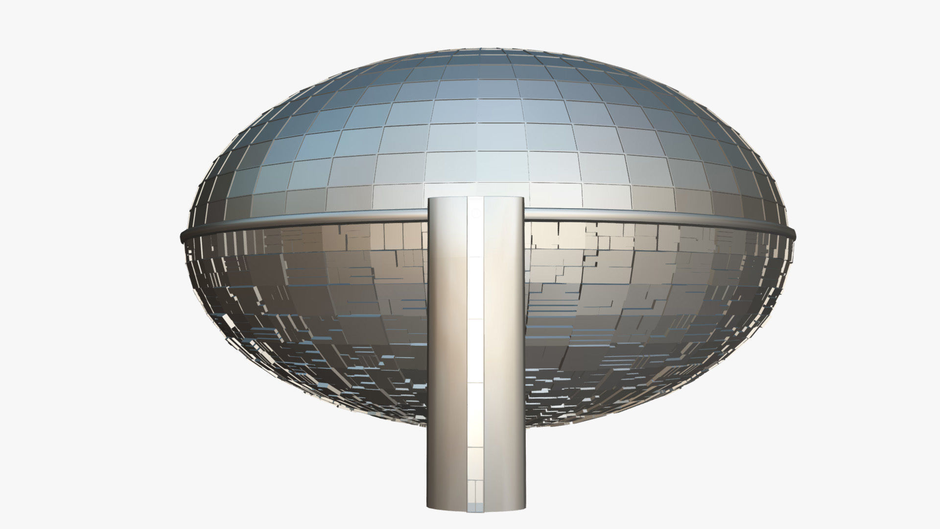 Ellipse building 3D model | CGTrader