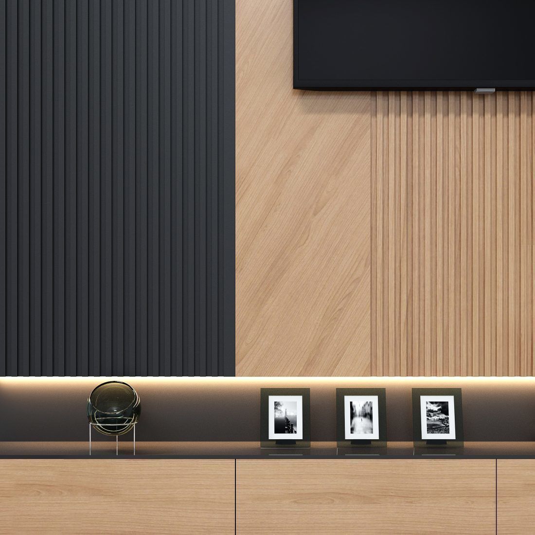 Tv Wall Model 3D model | CGTrader