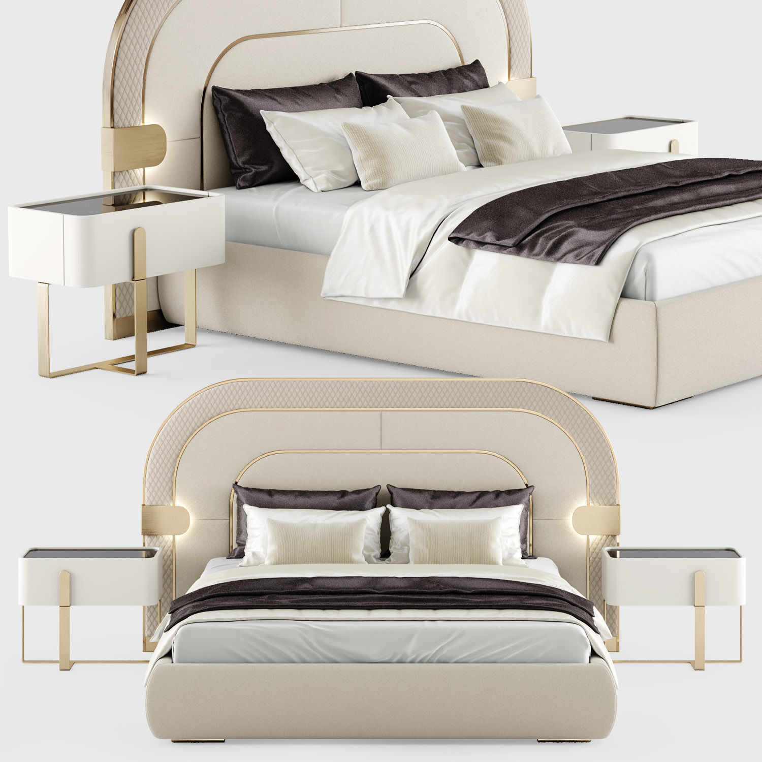 Capital Collection EDEN Bed 3D model | CGTrader