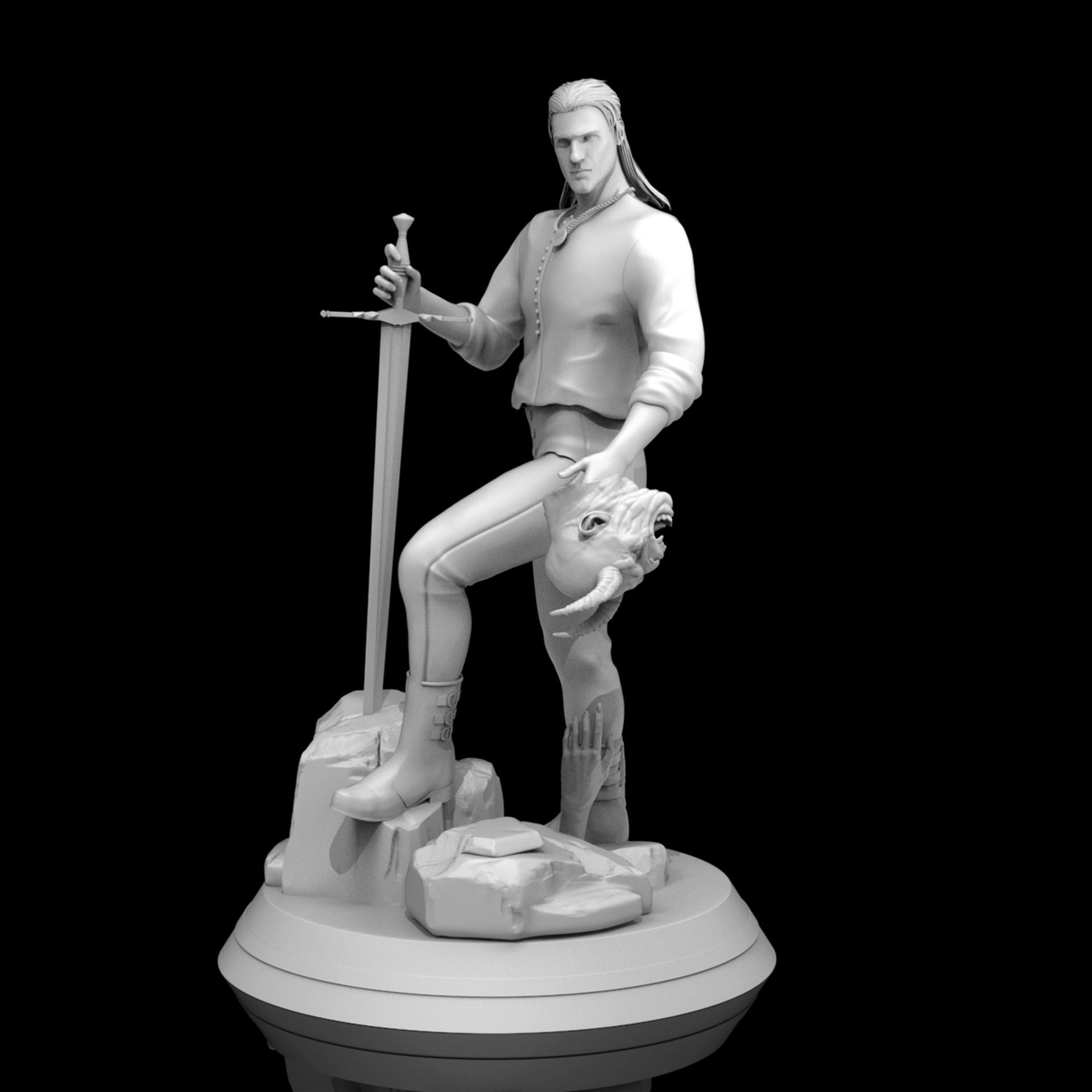 The Witcher 3D Printable free 3D model 3D printable | CGTrader