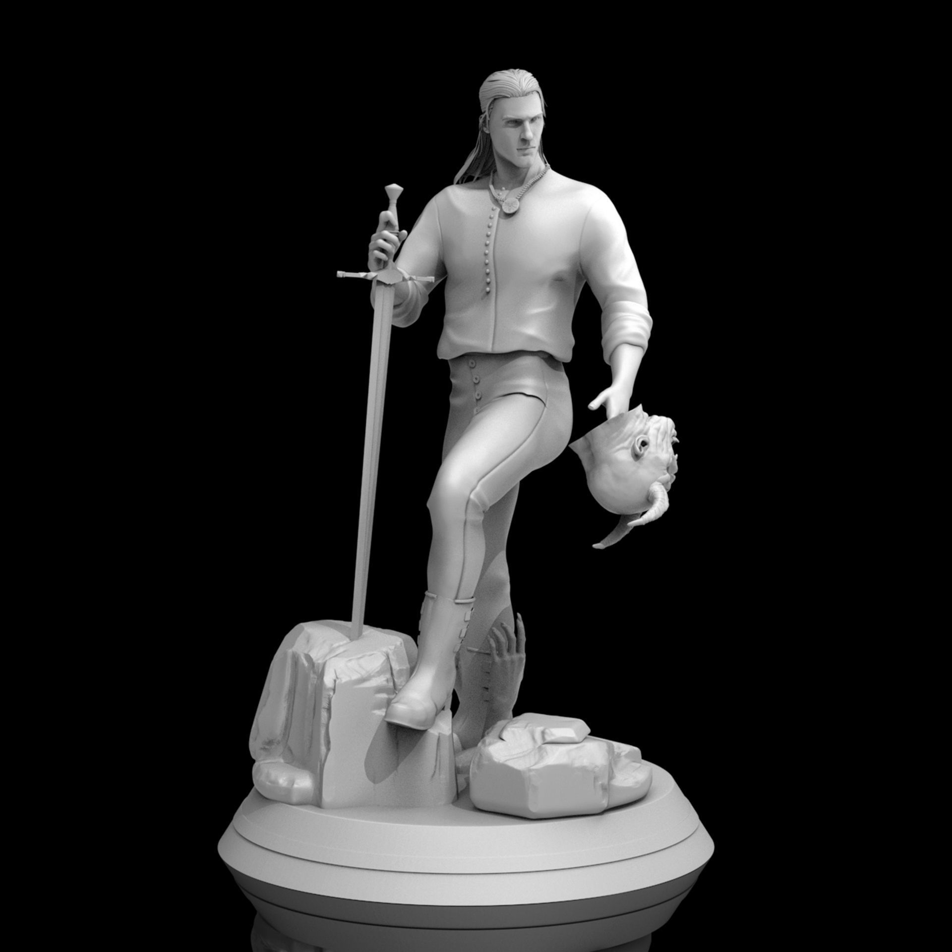 The Witcher 3D Printable free 3D model 3D printable | CGTrader