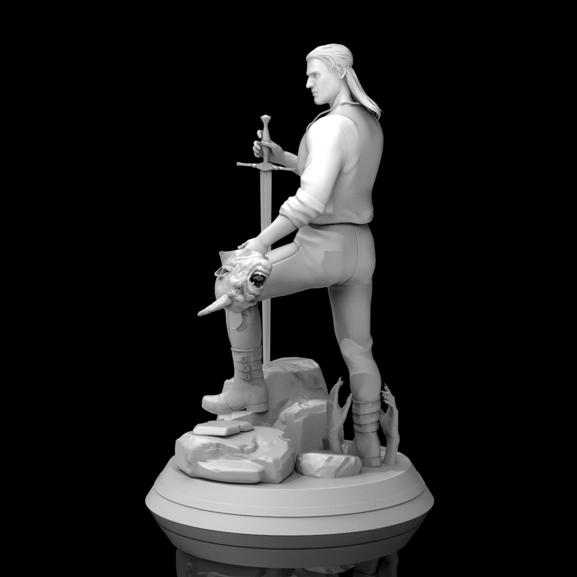 The Witcher 3D Printable free 3D model 3D printable | CGTrader