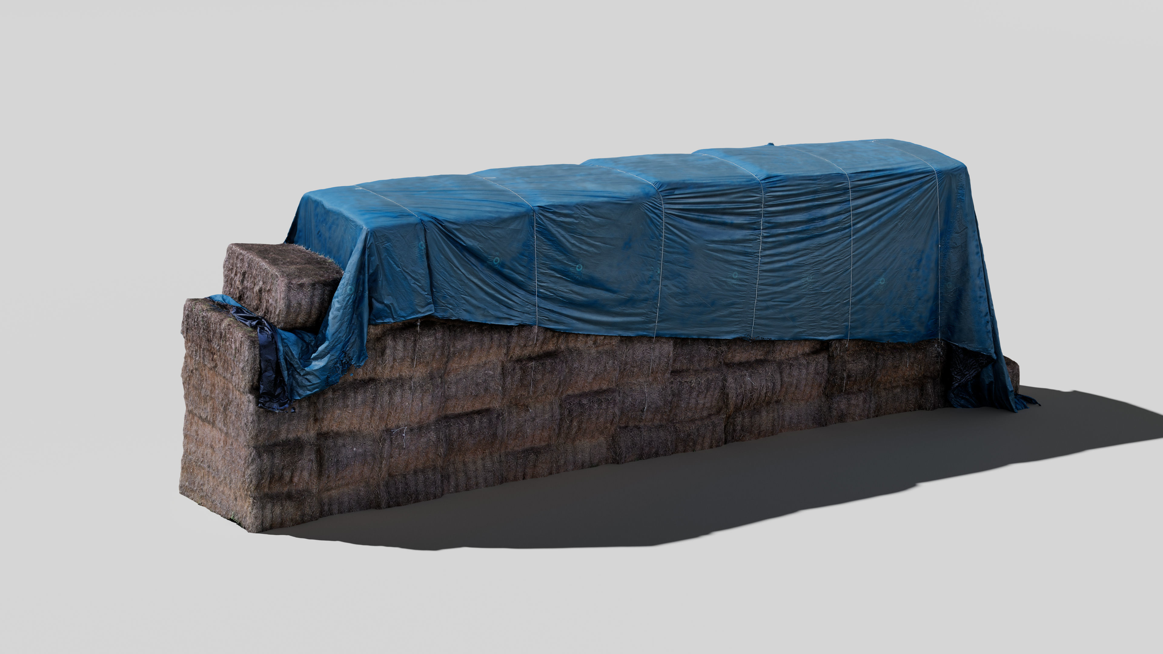 3D model Hay Bale Stack - Photogrammetry VR / AR / low-poly | CGTrader