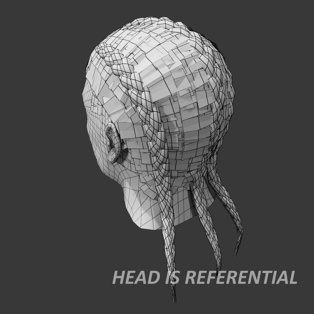 3D model 3d male afro braided hair VR / AR / low-poly | CGTrader