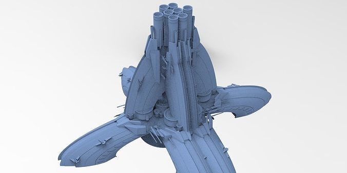Floating Angel monolith Sci-fi Space funnels 3D model | CGTrader