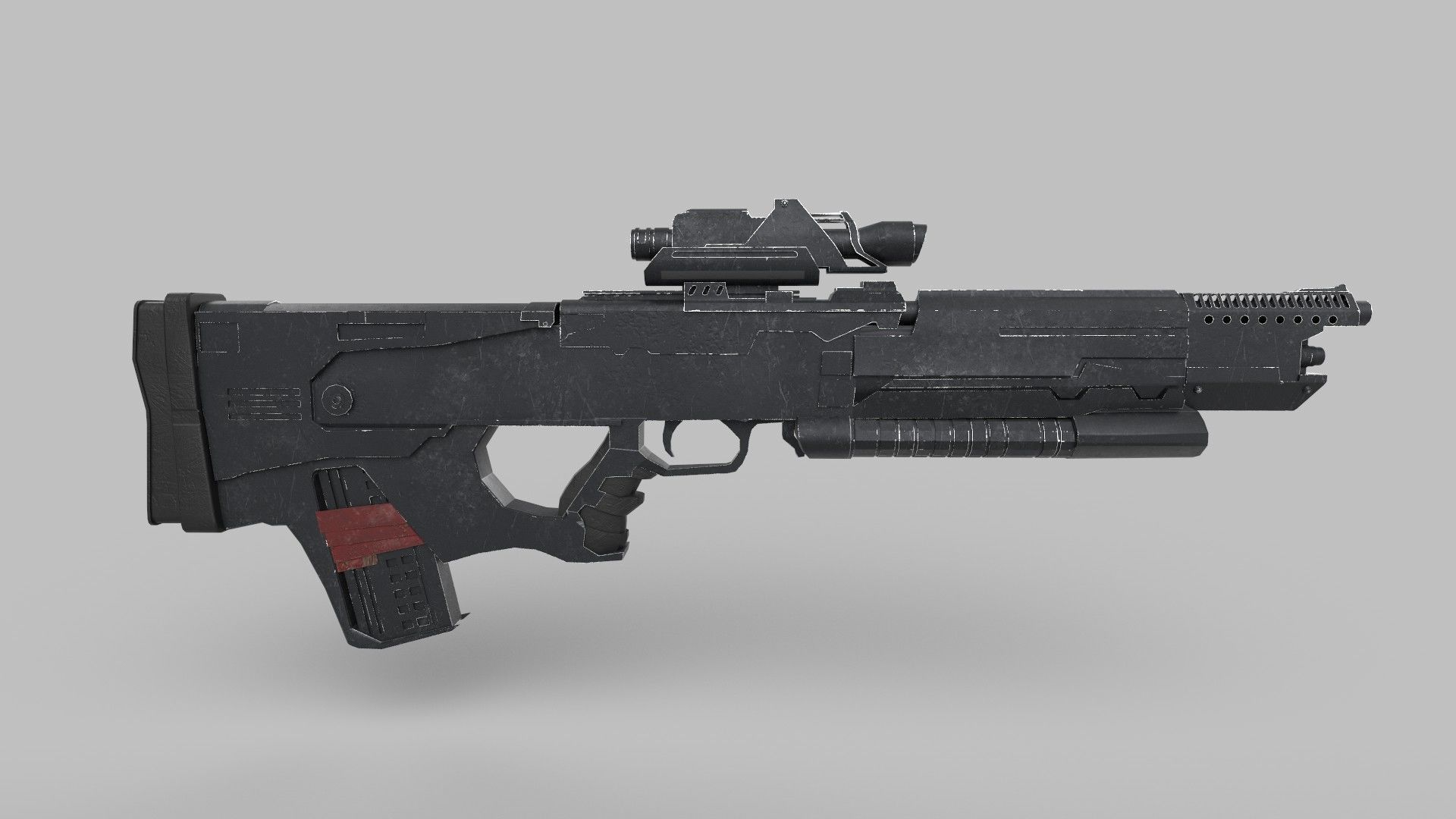 3D model Assault rifle VR / AR / low-poly | CGTrader