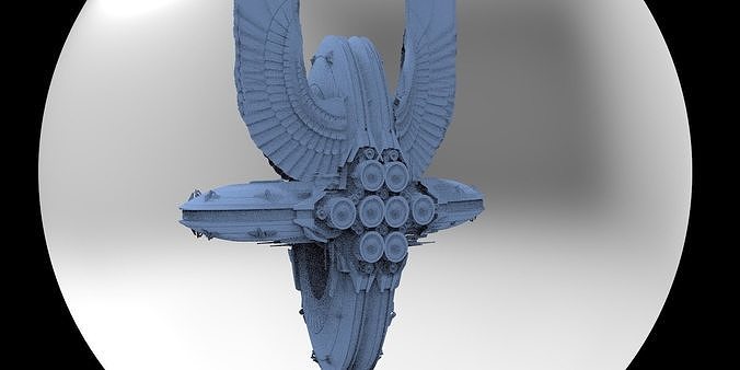 Angel facility Ship 3D model | CGTrader