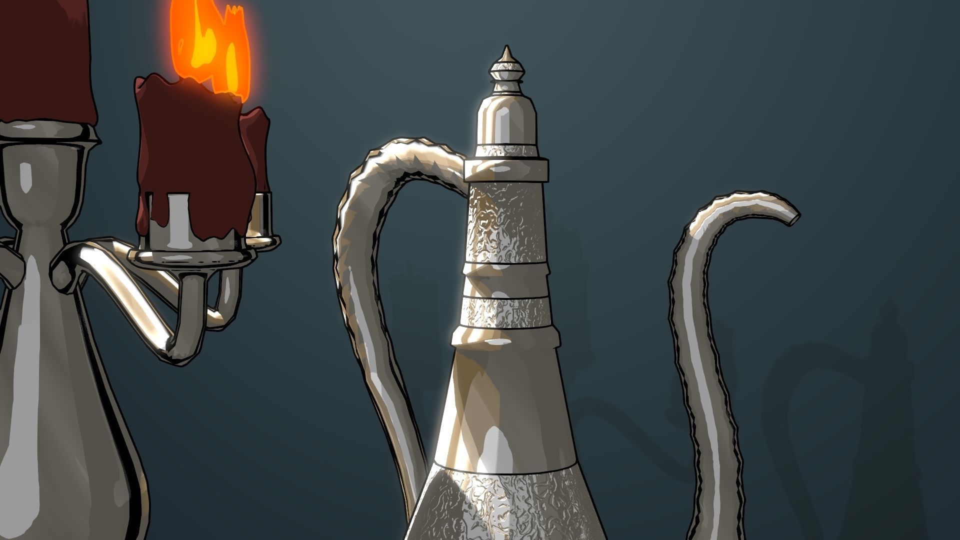 For Anime in Blender - Metal Shader 3D model animated | CGTrader