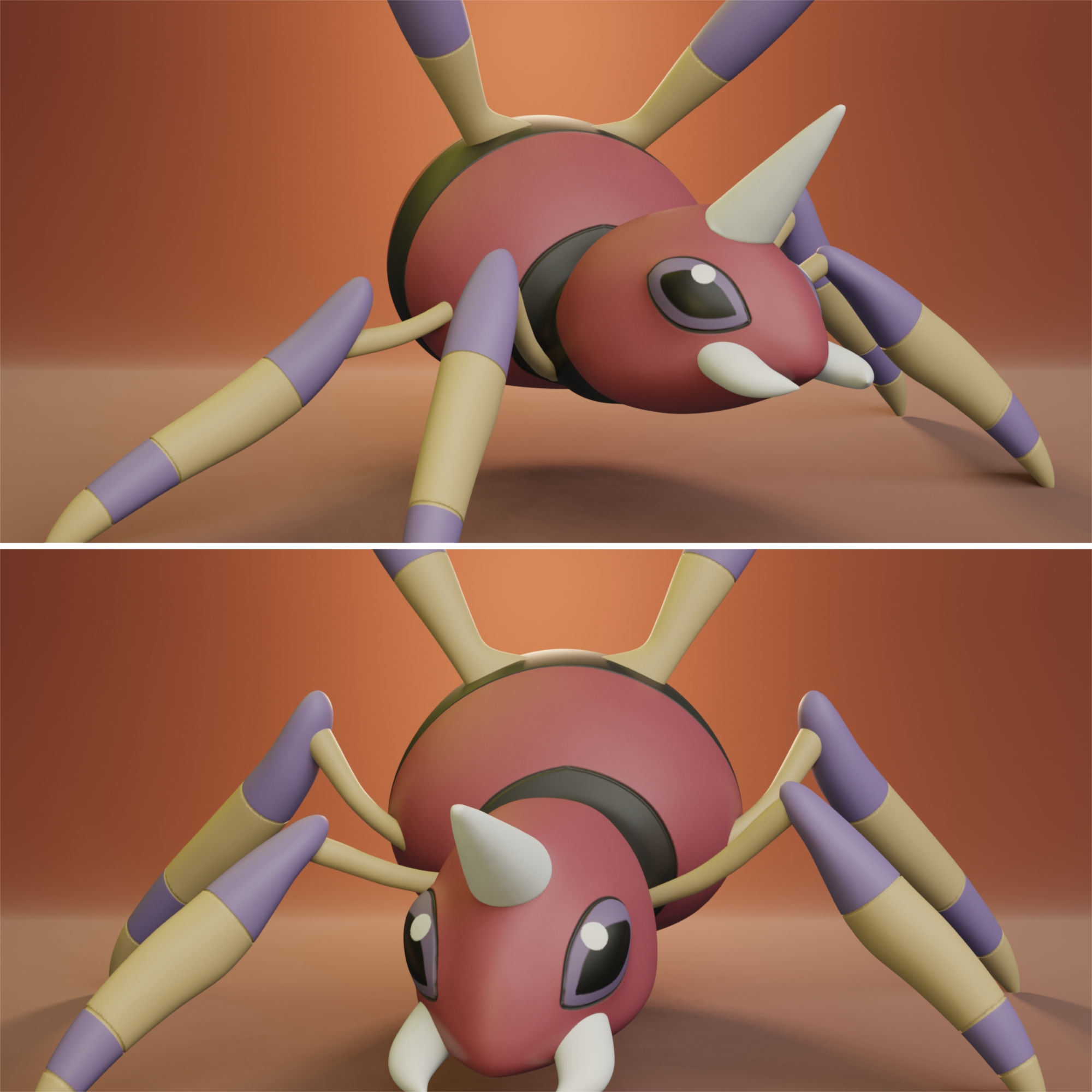 Pokemon - Ariados 3D model 3D printable | CGTrader