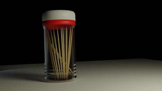 Toothpick Holder free 3D model | CGTrader