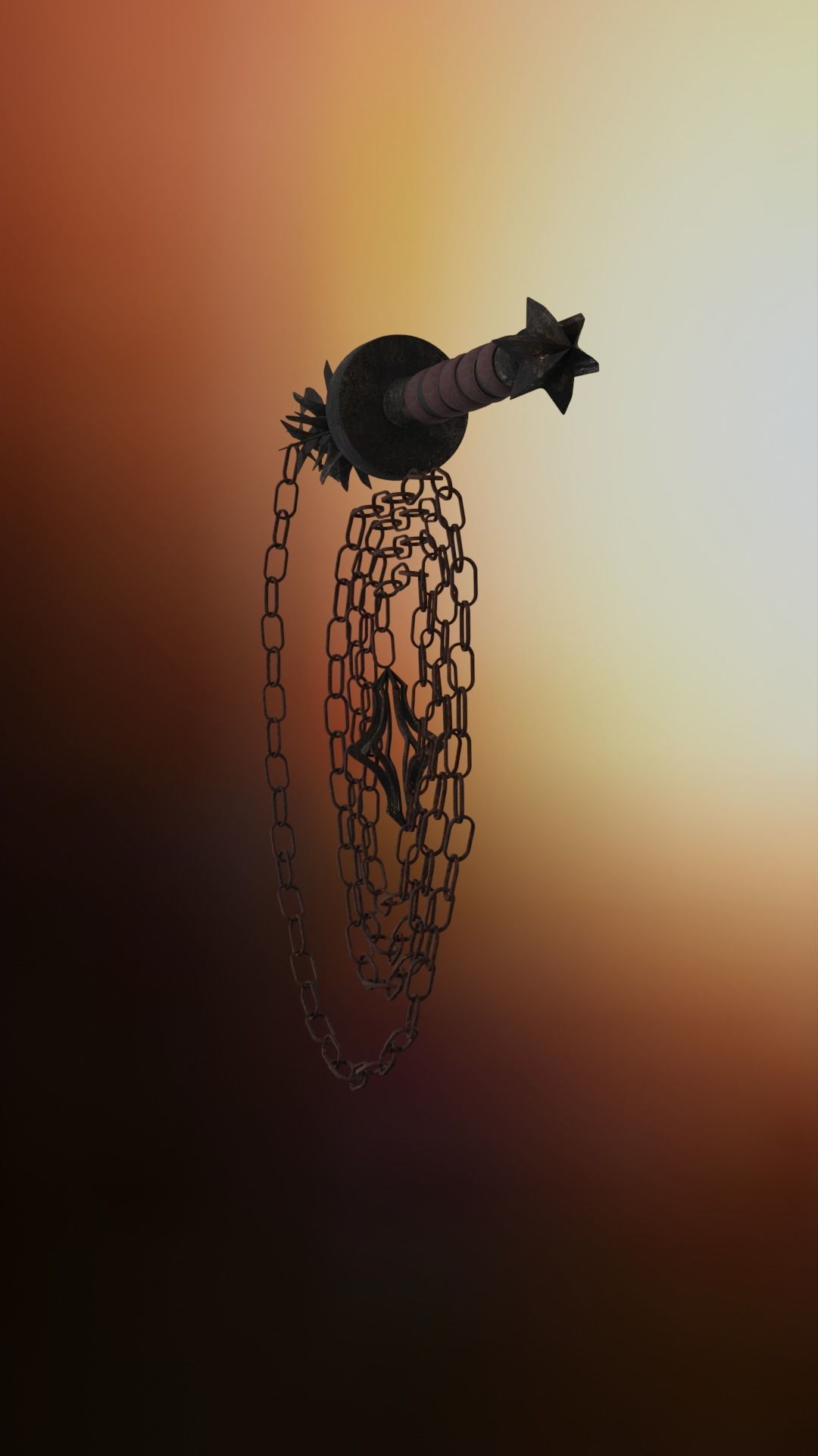 Morningstar whip - Ancient medieval weapon 3D model | CGTrader