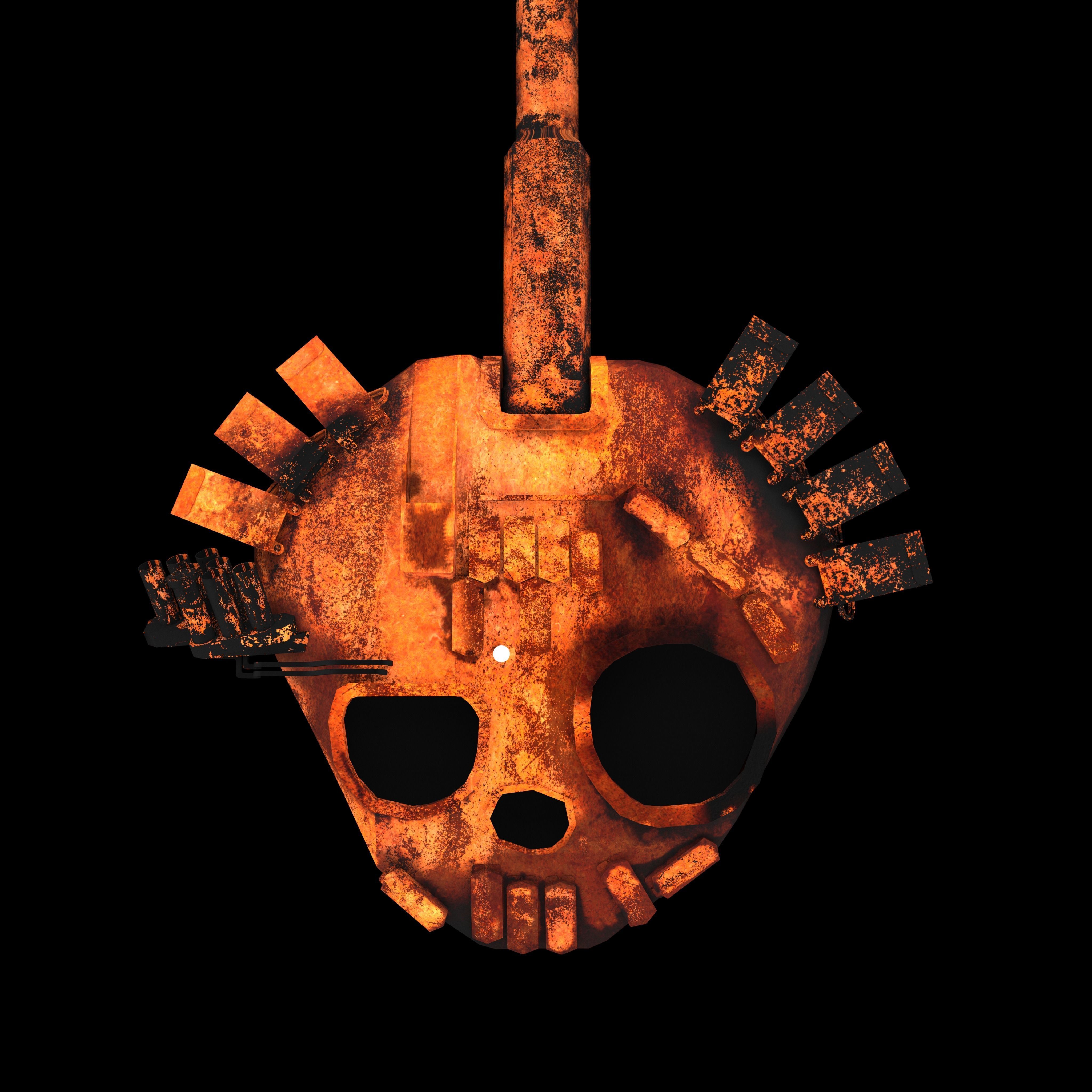 3D model Burned Russian T90 Tank Turret debris VR / AR / low-poly ...