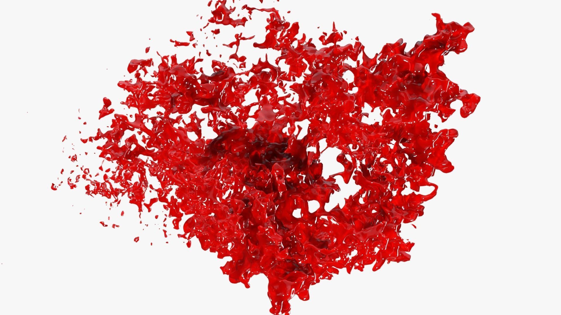 Blood Burst Static 5 3D model | CGTrader