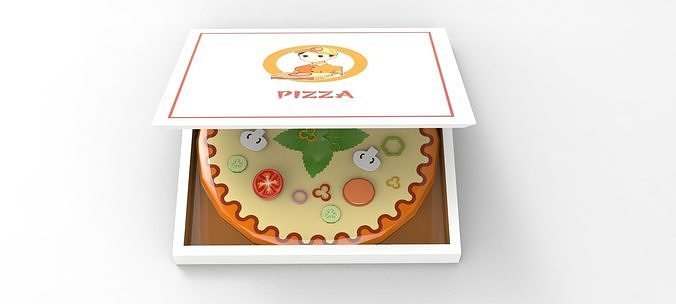 Pizza Box free VR / AR / low-poly 3D model | CGTrader