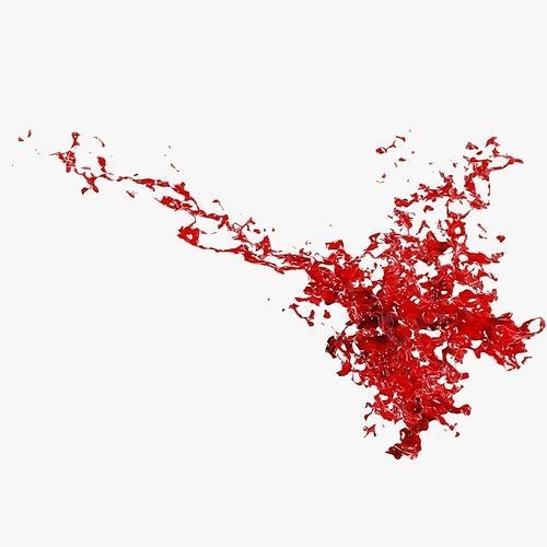 Blood Burst Static 2 3D model | CGTrader