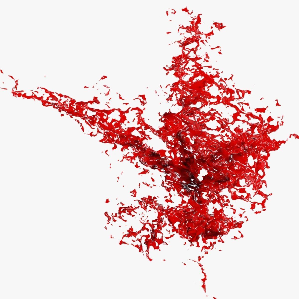 Blood Burst Static 0 3D model | CGTrader
