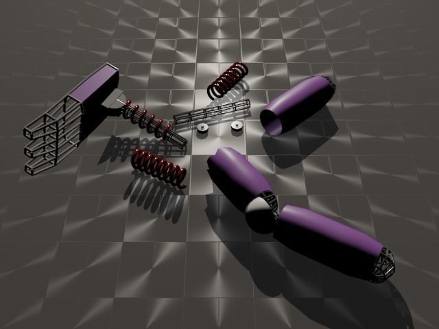 Animatronic Parts 3D model rigged | CGTrader