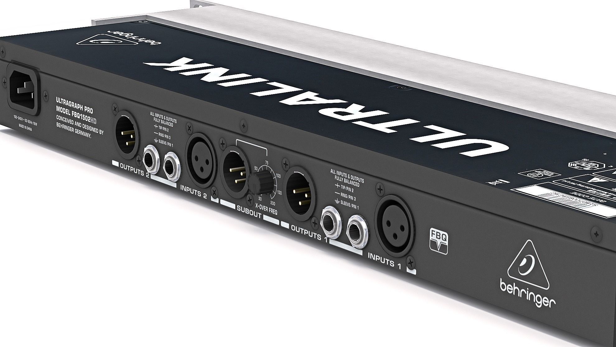 Behringer FBQ1502HD Audio Equalizer 3D model | CGTrader