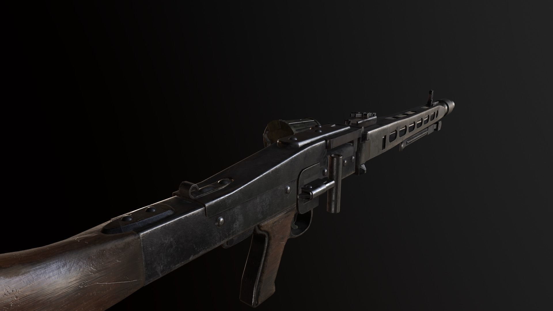 3D model MG-42 WW2 German Machine gun VR / AR / low-poly | CGTrader