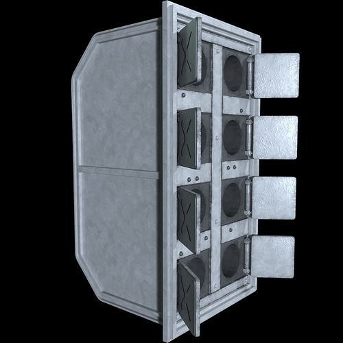 Mech Missile Launcher free 3D model | CGTrader