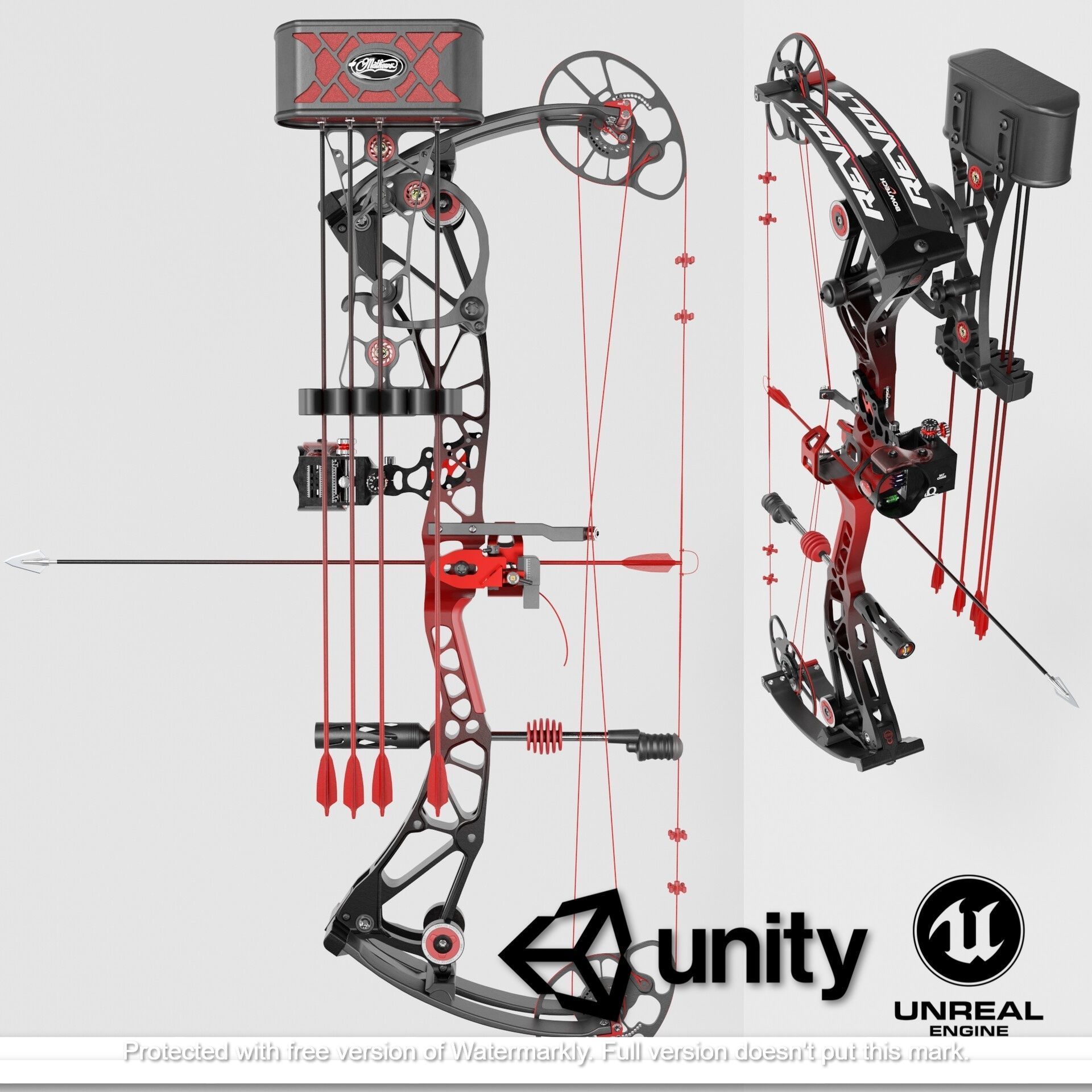 3D model Compound Bow Revolt by Bowtech VR / AR / low-poly | CGTrader