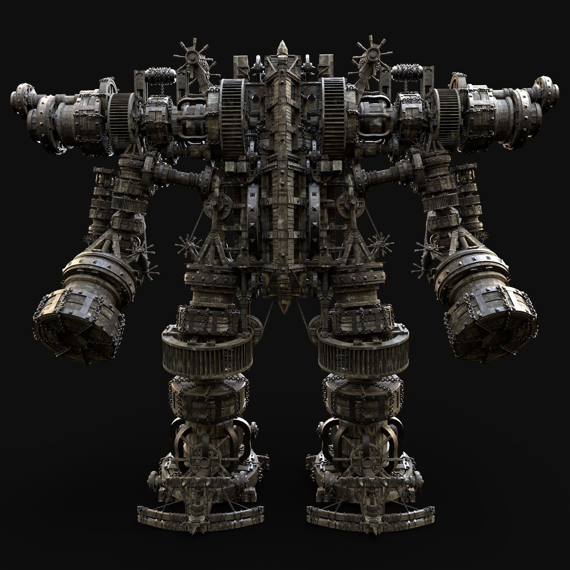 3D model MECH GIANT ROBOT SIEGE ENGINE MACHINE WAR AAA MEDIEVAL MECHA ...