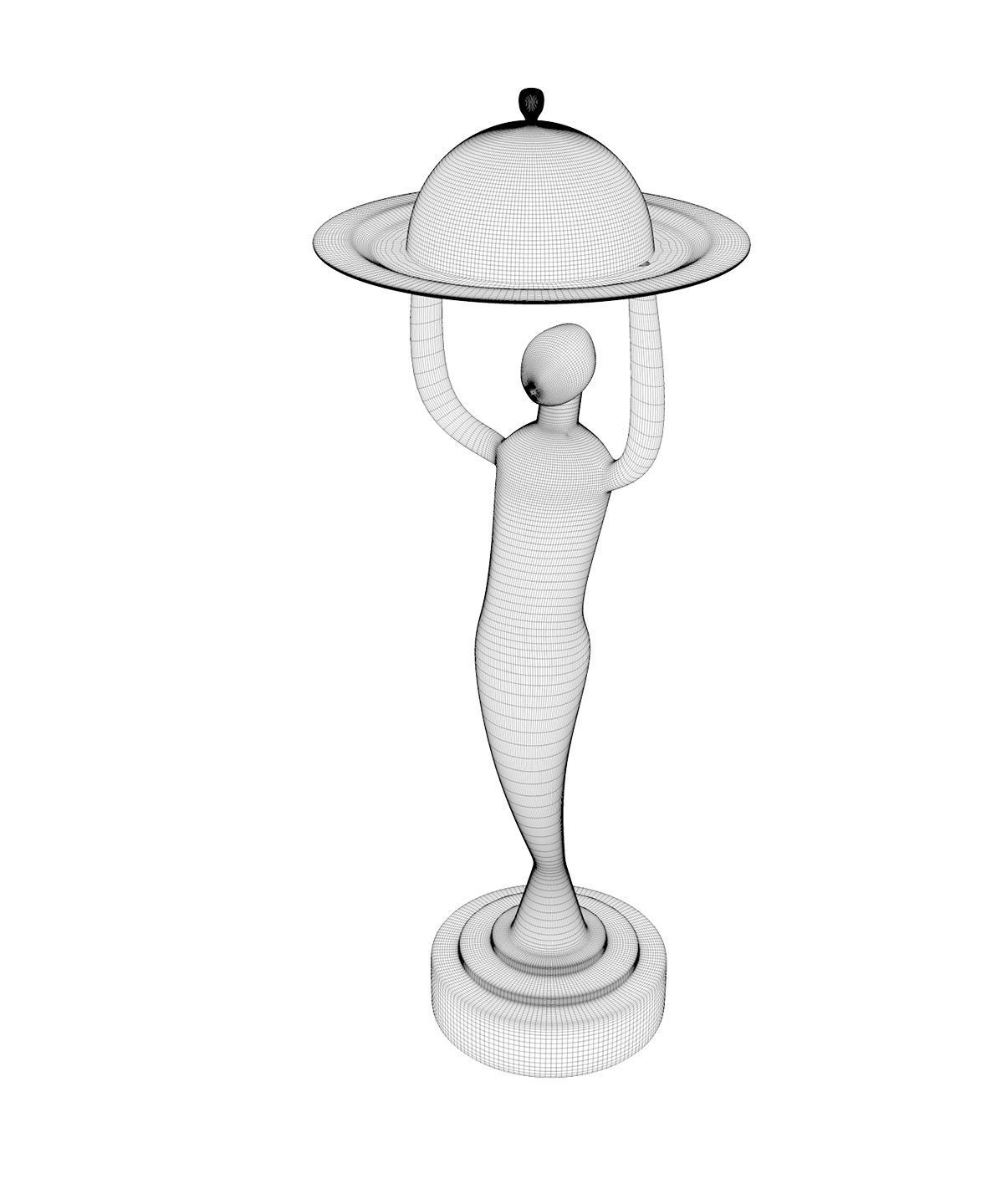 Golden Foodie Chef Trophy 3D model | CGTrader