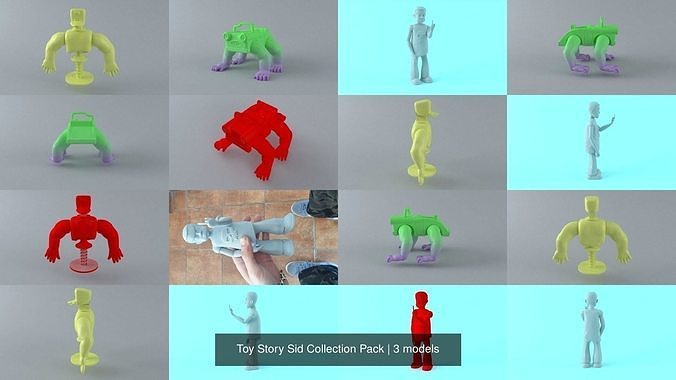 Toy Story Sid Collection Pack | CGTrader