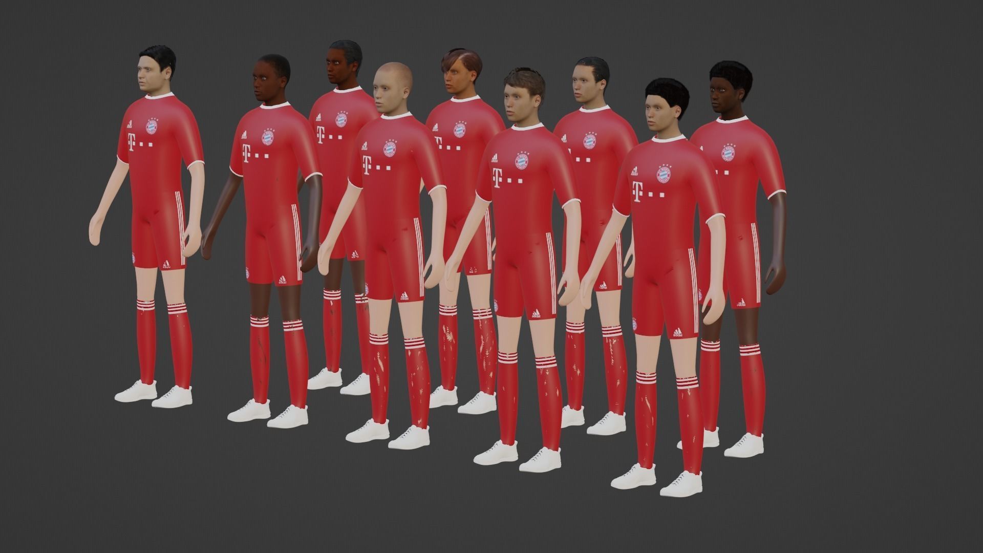3D model Bayern Team VR / AR / low-poly | CGTrader