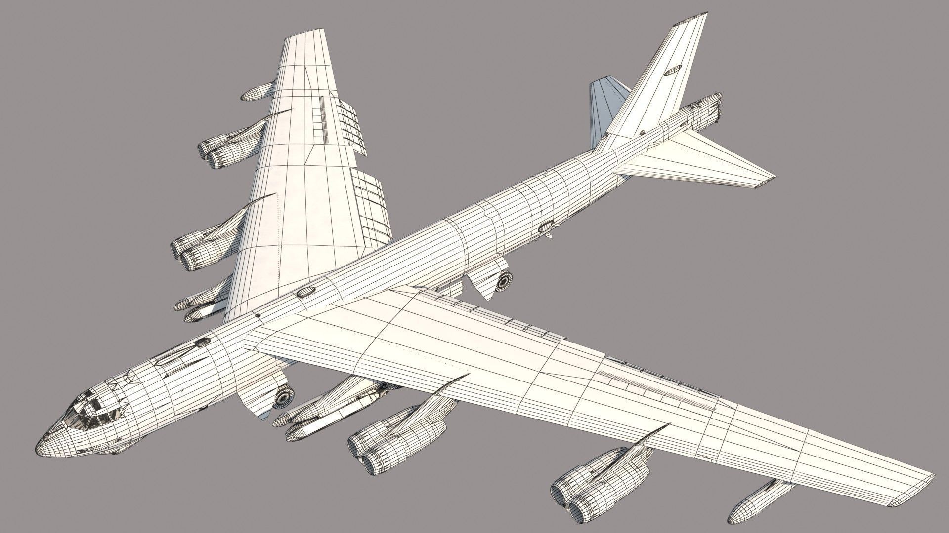 Boeing B-52H Stratofortress 3D model | CGTrader