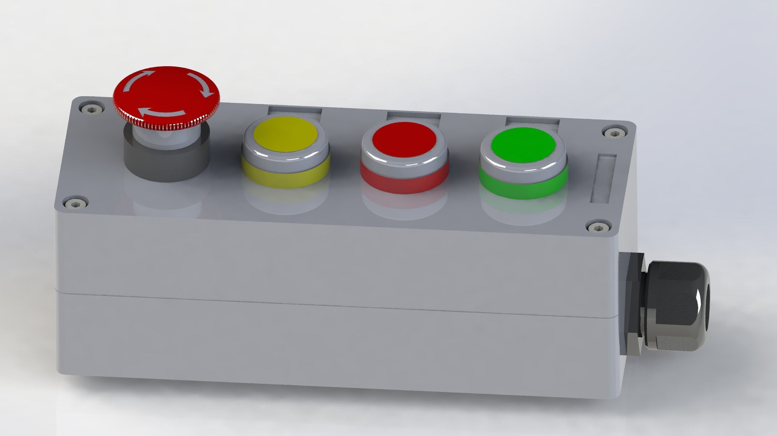 Electric control box 3D model | CGTrader