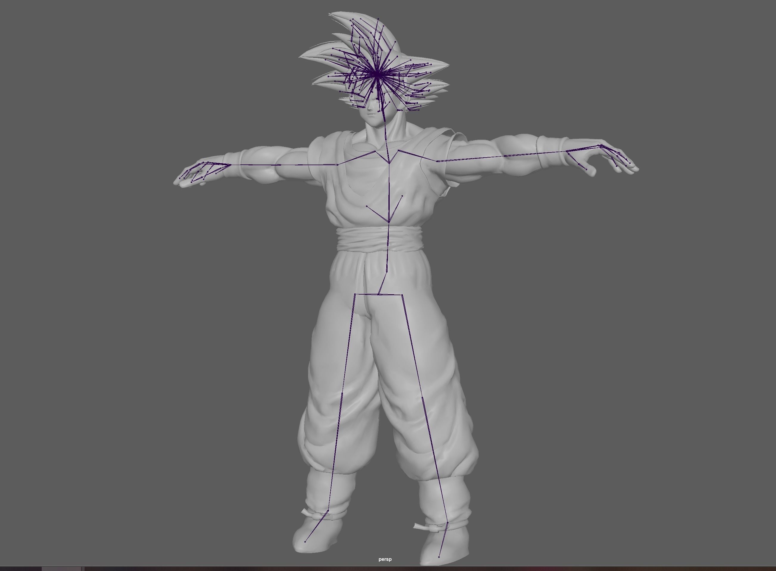 Goku Rigged- Dragon ball z 3D model rigged | CGTrader