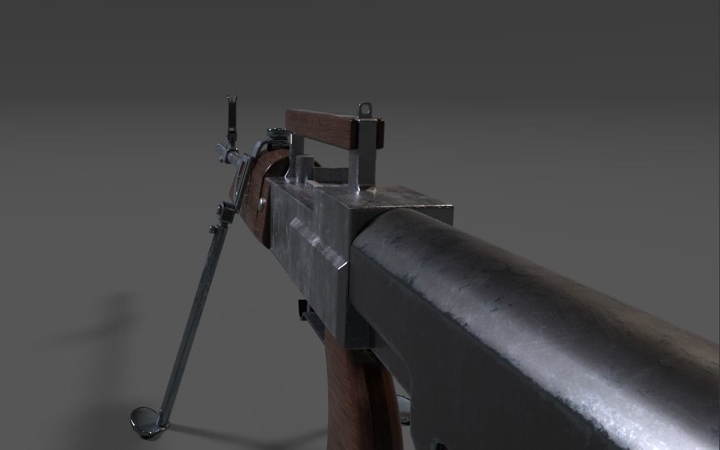 3D model Special Purpose Individual Weapon 1963 Battle Rifle Prototype ...