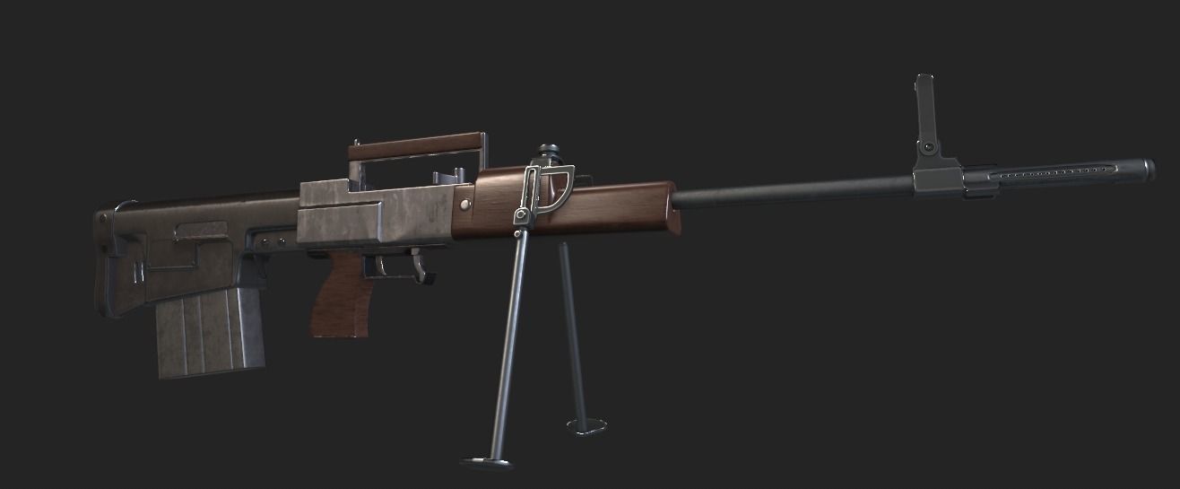 3D model Special Purpose Individual Weapon 1963 Battle Rifle Prototype ...