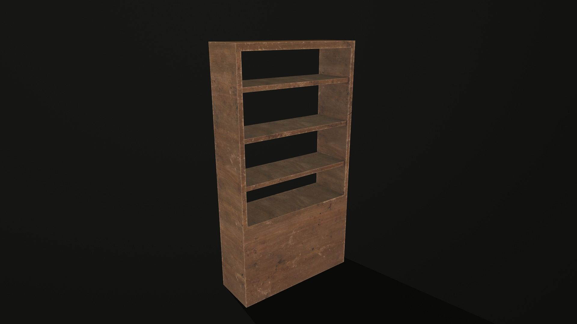 3D model Bookcase Low-poly 3D model wooden VR / AR / low-poly | CGTrader