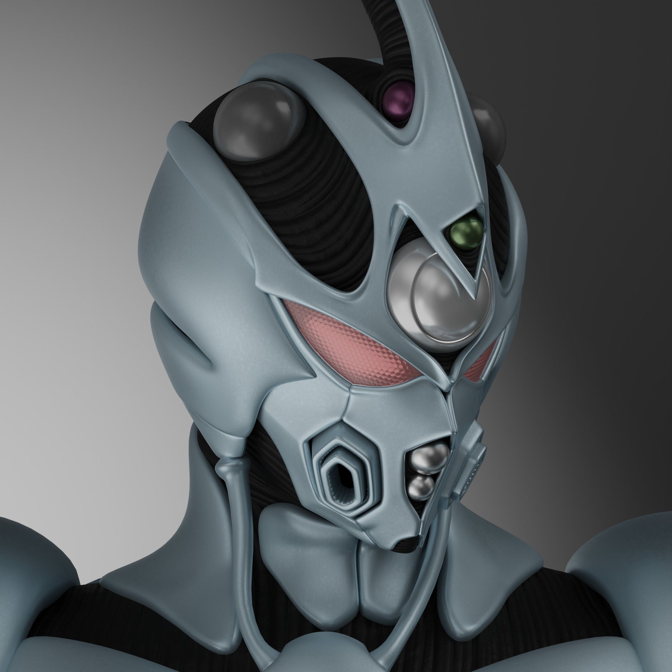 Guyver 3D model rigged | CGTrader
