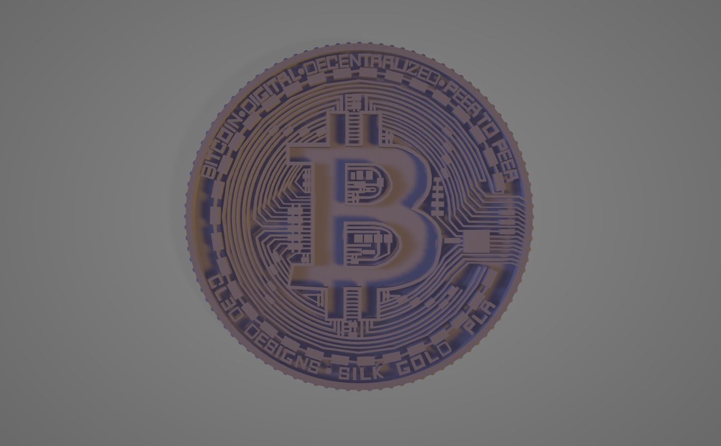 Bitcoin 3D Model free 3D model 3D printable | CGTrader