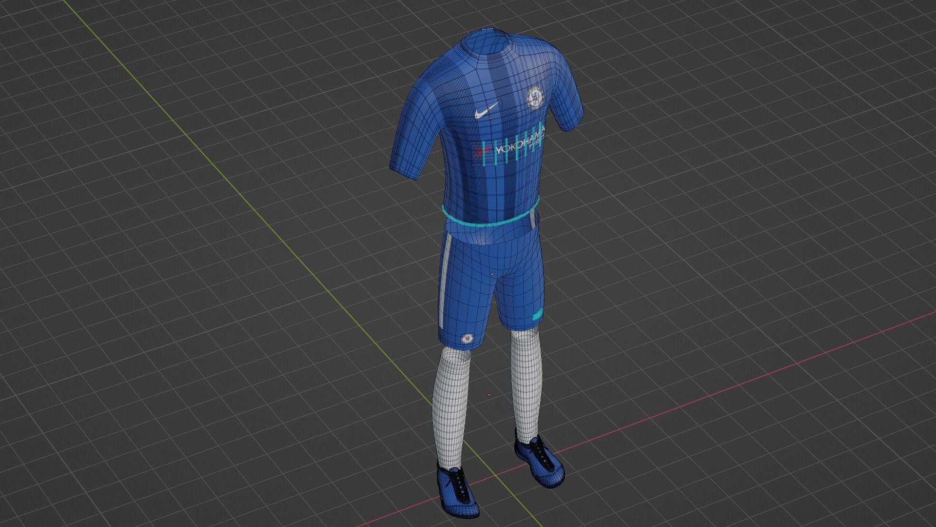 3D model Chelsea Sportwear VR / AR / low-poly | CGTrader