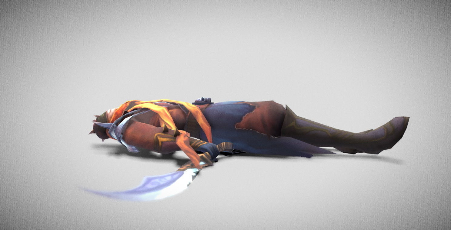 3D model Dungeon Fantasy Monster - Desert Skeleton Assassin VR / AR ...