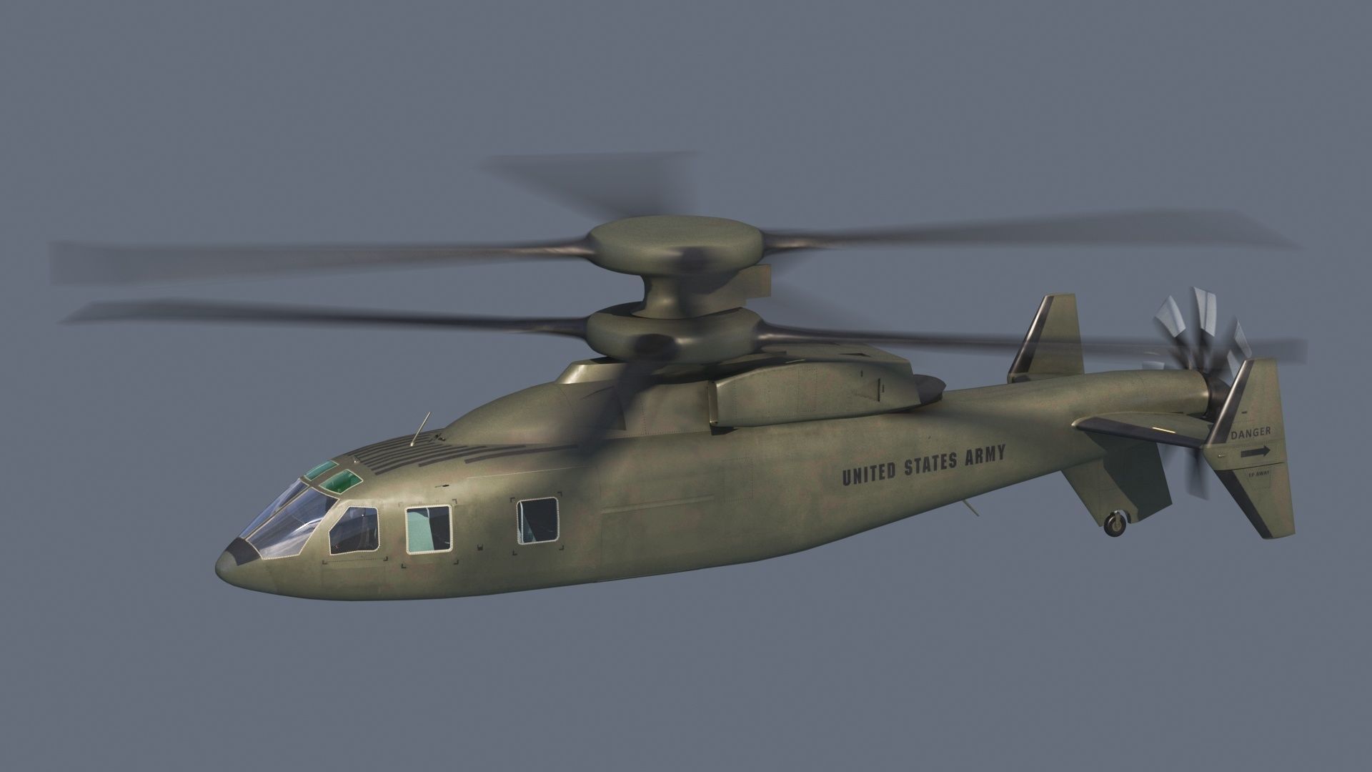 Sikorsky Boeing SB 1 Defiant helicopter 3D model | CGTrader