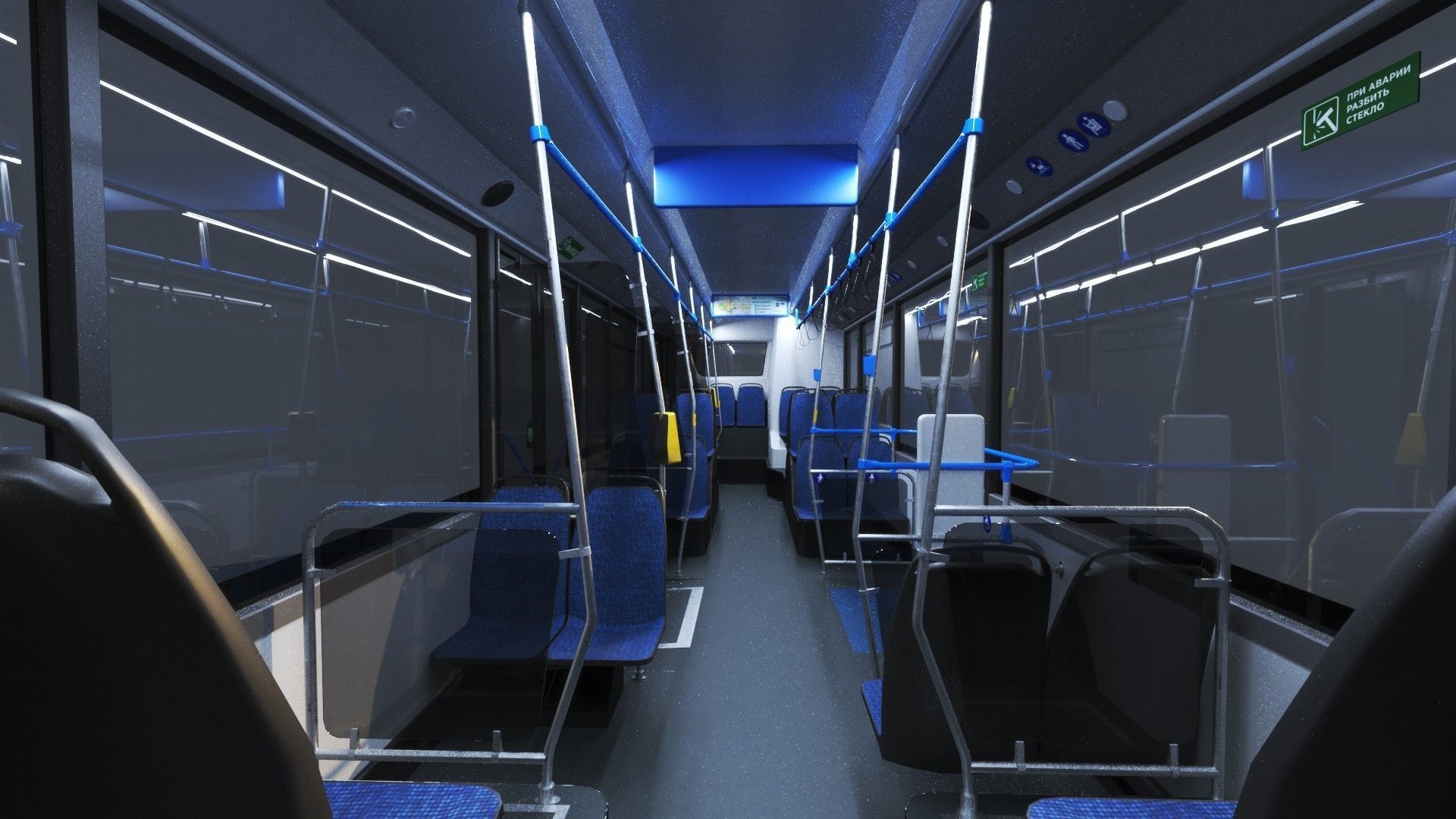 Electric Bus KamAZ 6282 Nefaz 5299 3D model | CGTrader